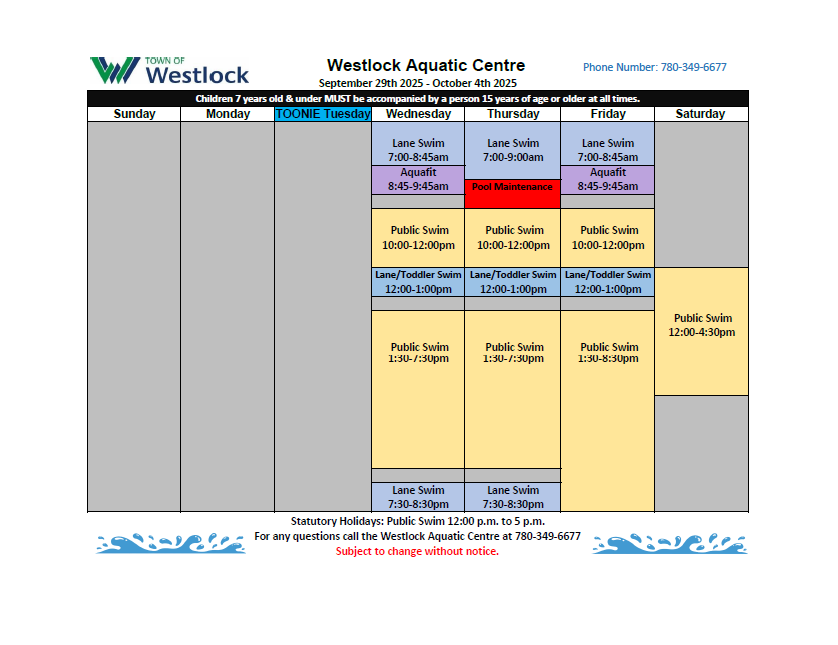 Westlock Aquatic Centre | Town of Westlock