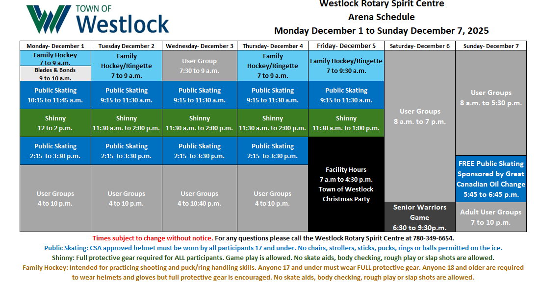 Westlock Rotary Spirit Centre | Town of Westlock
